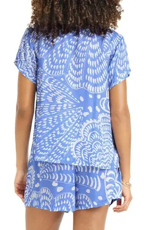 Vitamin A® Kami Tie Front Cover-up Top - Blue