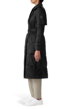 Mackage Mavis Quilted Trench Coat - Black