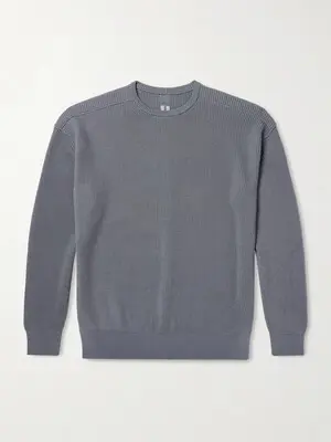 Rick Owens Jumbo Ribbed Virgin Wool Sweater - Gray