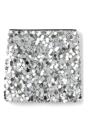 Mango Sequin Miniskirt