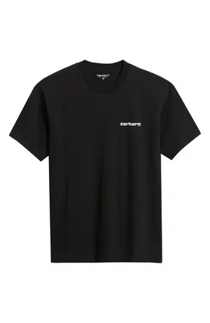 Carhartt Work In Progress Archive Lines Organic Cotton Graphic T-shirt - Black