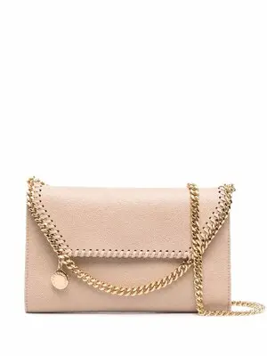 Stella McCartney Falabella Wallet On Chain - Beige