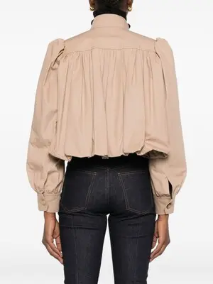 Chloé Cotton Blouson Jacket - Beige