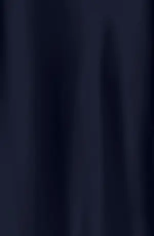 XSCAPE EVENINGS Satin Tie Back Mermaid Gown - Navy