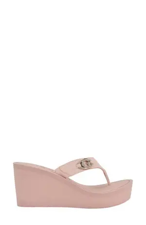 Guess Platform Wedge Flip Flop