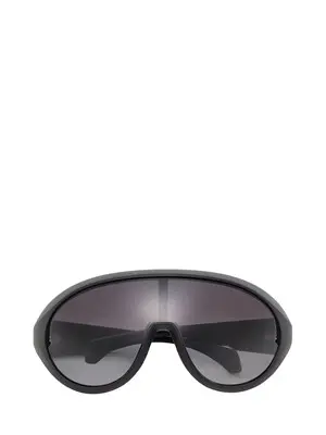MONCLER + RICK OWENS Contrast Oval Sunglasses - Black