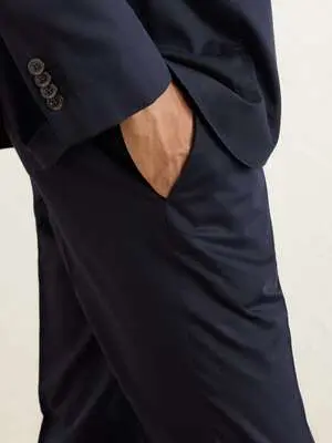 Boglioli Tapered Lyocell And Cotton-blend Twill Suit Trousers