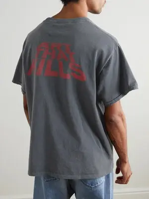 GALLERY DEPT. Don't Die Printed Distressed Cotton-jersey T-shirt - Gray