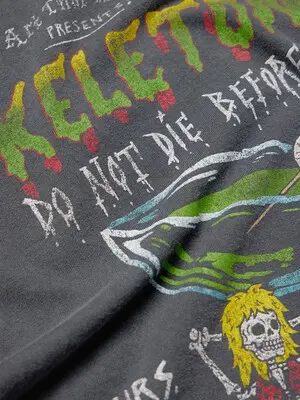 GALLERY DEPT. Don't Die Printed Distressed Cotton-jersey T-shirt - Gray