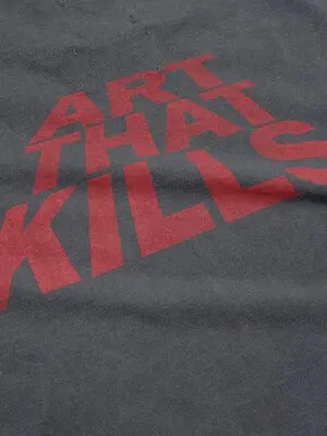 GALLERY DEPT. Don't Die Printed Distressed Cotton-jersey T-shirt - Gray