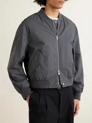 JIL SANDER Cotton Bomber Jacket - Gray