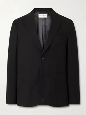 Officine Générale Arthus Wool Suit Jacket - Black