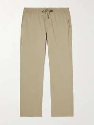 Polo Ralph Lauren Straight-leg Cotton-blend Seersucker Trousers