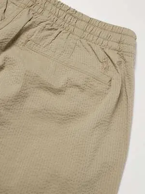 Polo Ralph Lauren Straight-leg Cotton-blend Seersucker Trousers