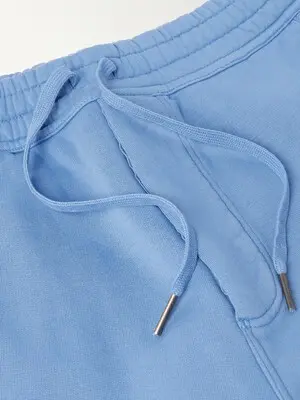 TOM FORD Tapered Cotton-jersey Sweatpants - Blue