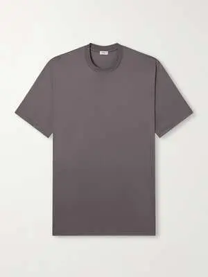 Zimmerli Cotton-jersey T-shirt - Taupe