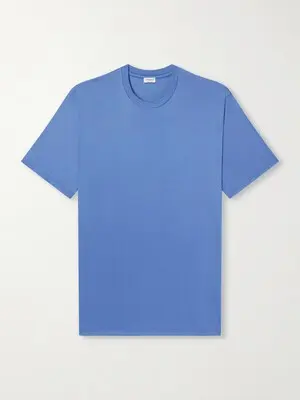 Zimmerli Sea Island Cotton-jersey T-shirt - Blue