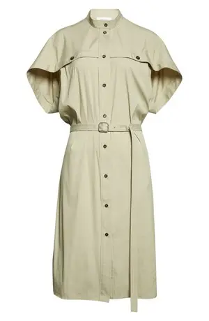 FERRAGAMO Stretch Poplin Shirt Dress