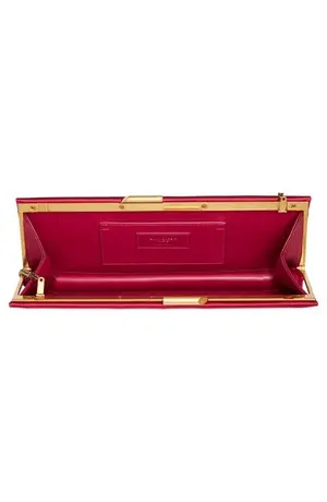 Saint Laurent Small Clutch - Dark Fuchsia
