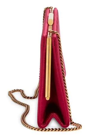 Saint Laurent Small Clutch - Dark Fuchsia