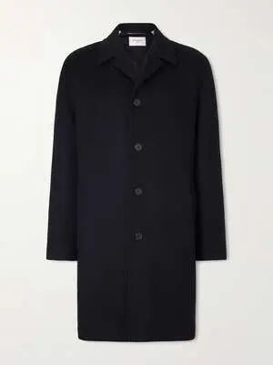 Saint Laurent Knee-length Cashmere Coat - Black