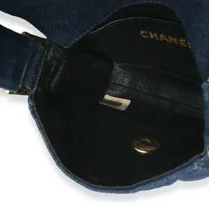Chanel Vintage Quilted Denim Flap Bag