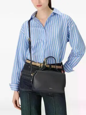 Furla Double Zip Boston Tote Bag - Black