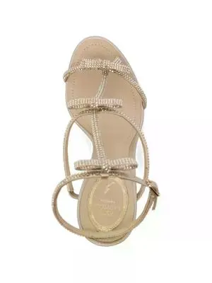 Rene Caovilla 105mm Caterina Sandals - Neutrals