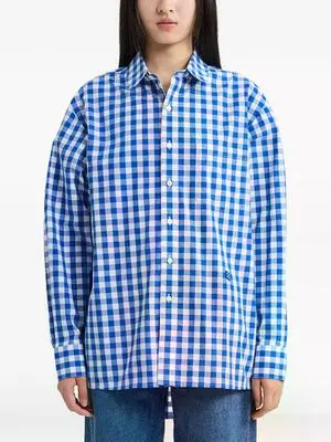 ADER ERROR Gingham Patterned Buttoned Shirt