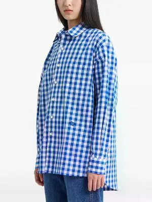 ADER ERROR Gingham Patterned Buttoned Shirt