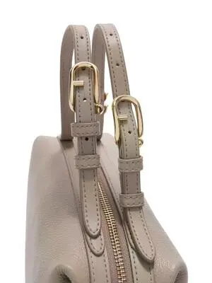 Furla Leather Boston Tote Bag - Grey
