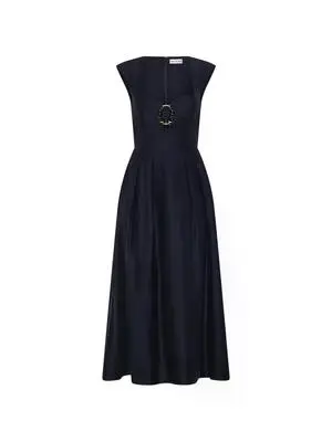 Rebecca Vallance Serenity O-ring Midi Dress - Blue