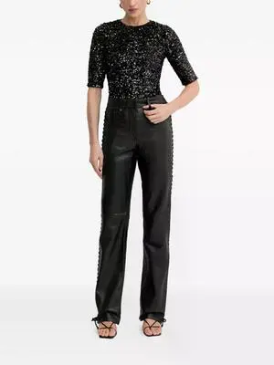 Bardot Sequin-embellished Top