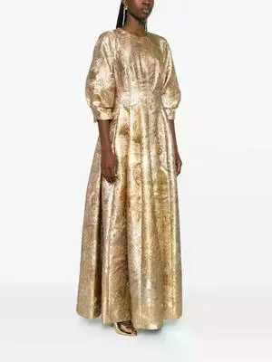 Simkhai Metallic Jacquard Maxi Dress