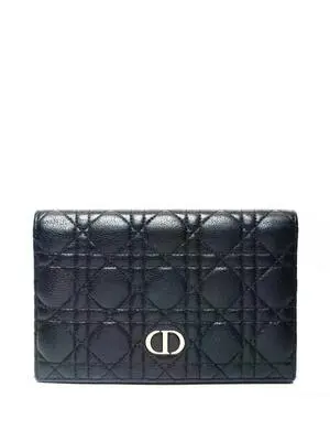 Dior 2010 Cannage Quilted Wallet - Black
