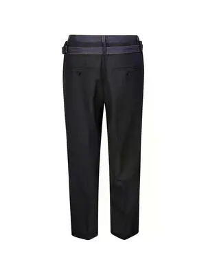 Sacai Tailored Trousers With Denim Trim