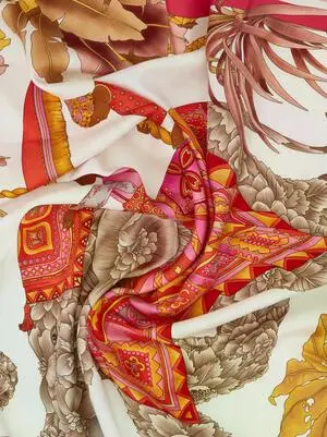 FERRAGAMO India-print Silk Scarf