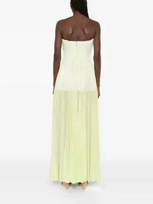 Simkhai Strapless Pleated Maxi Dress