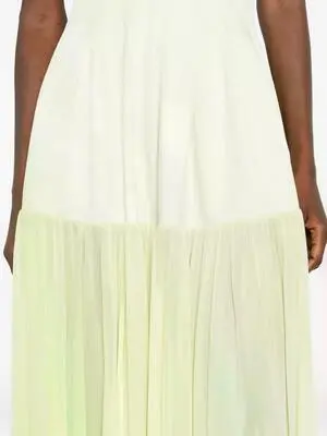Simkhai Strapless Pleated Maxi Dress