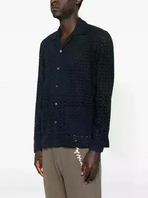 BAZISZT Eyelet-detail Shirt