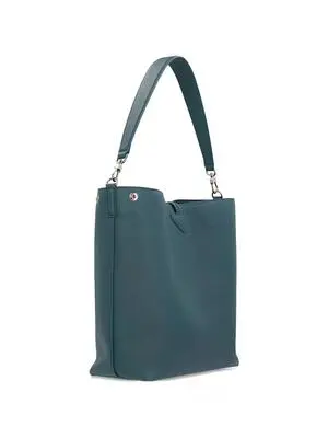 Longchamp Le Roseau Pebbled Texture Tote Bag With Silver-tone Hardware