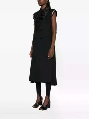 Sacai Sleeveless Double-breasted Midi Dress