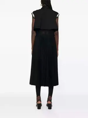 Sacai Sleeveless Double-breasted Midi Dress