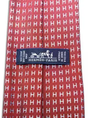 Hermès Logo-pattern Tie
