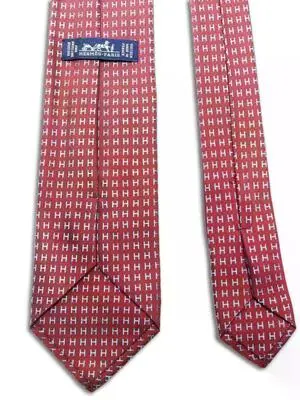 Hermès Logo-pattern Tie