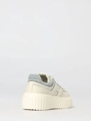 Hogan H-stripes Hammered Leather Sneakers - Gnawed Blue