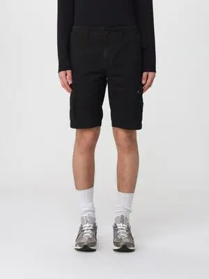 Stone Island Stone Island Cotton Cargo Shorts Black