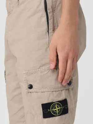 Stone Island Cotton Cargo Shorts - Sand