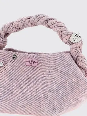 GANNI Textured Handbag - Pink