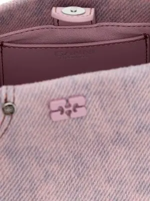 GANNI Textured Handbag - Pink